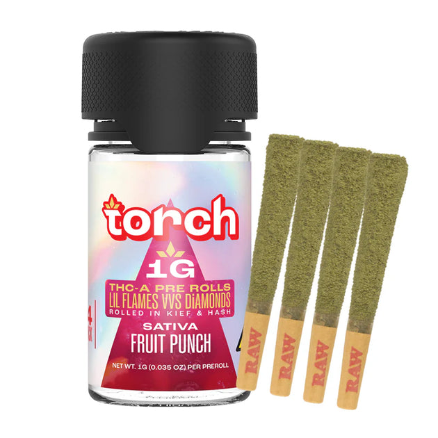 TORCH: LIL FLAMES VVS DIAMOND PREROLLS - 4CT – DR.SMOKE